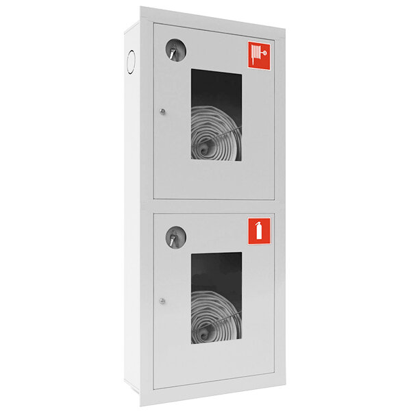 шкаф пожарный ШПК-320-21-Н НОК (1300*540*300) для двух пожарных рукавов ...